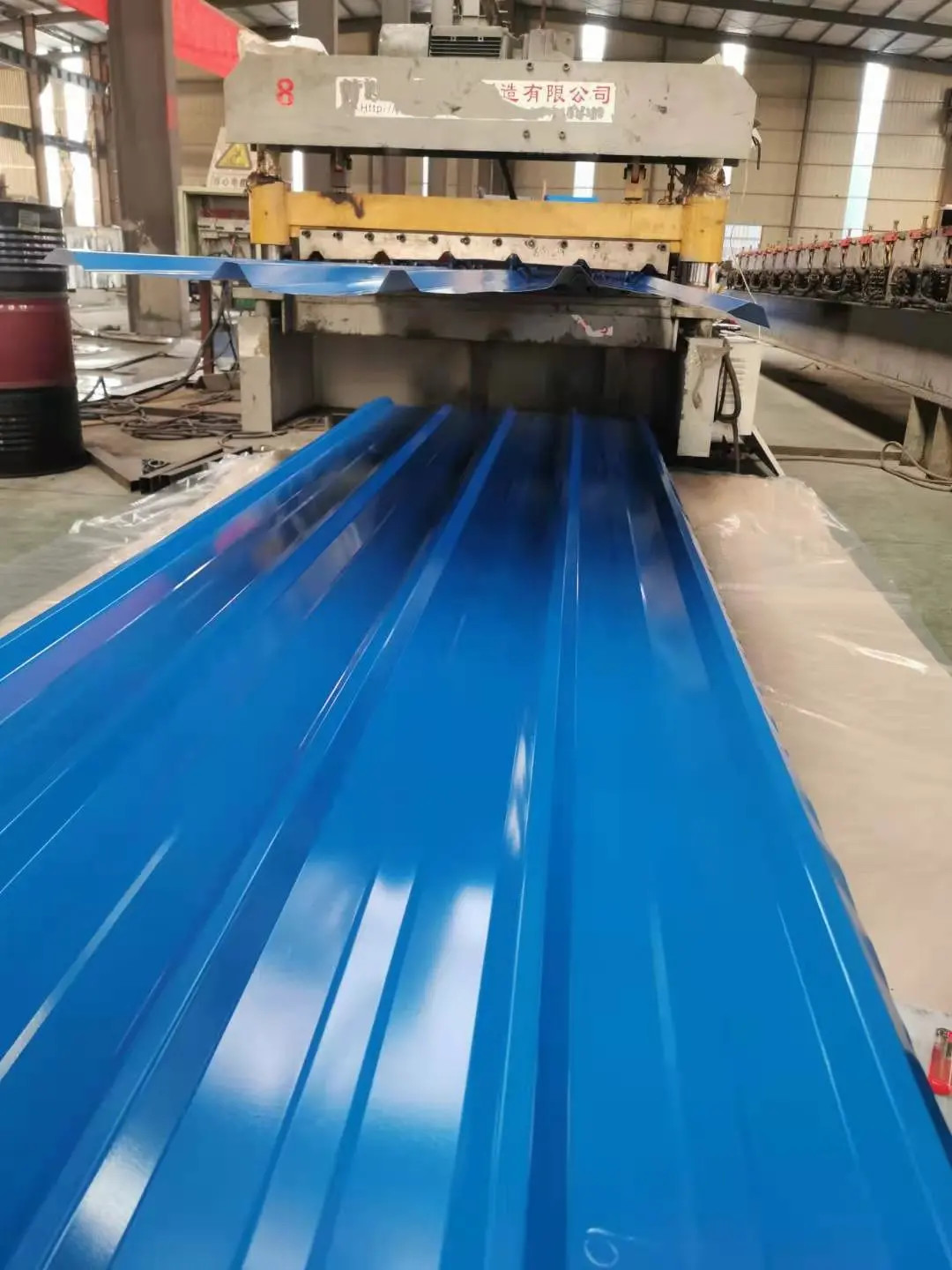 IS 14246 Color Corrugated Steel Sheet Ppgi Steel G300 To G550 ...